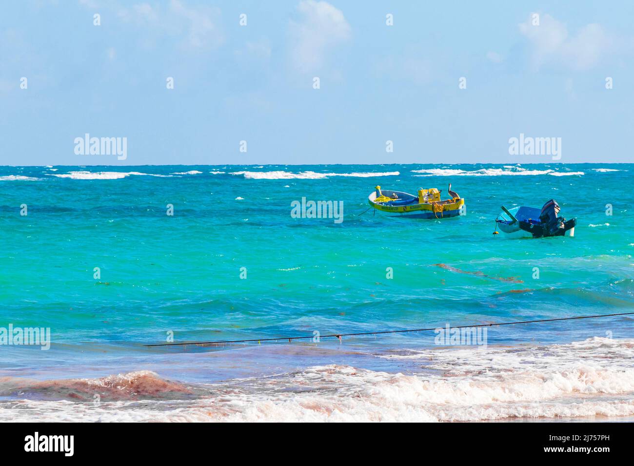 Tulum Mexico 02. February 2022 Amazing and beautiful caribbean coast ...
