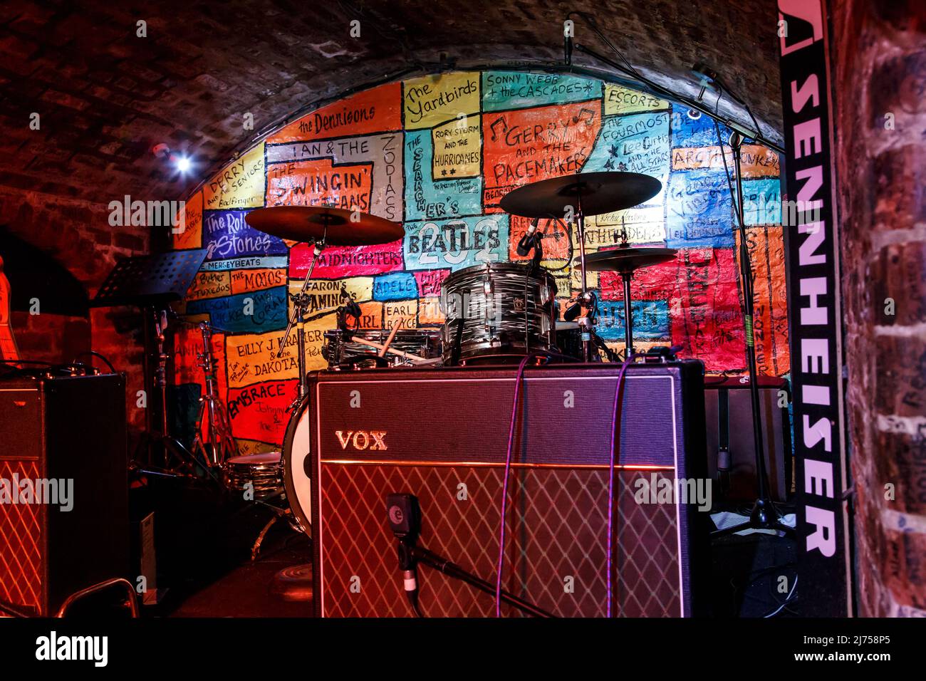 LIVERPOOL, GREAT BRITAIN - SEPTEMBER 13, 2014: This is the famous stage ...