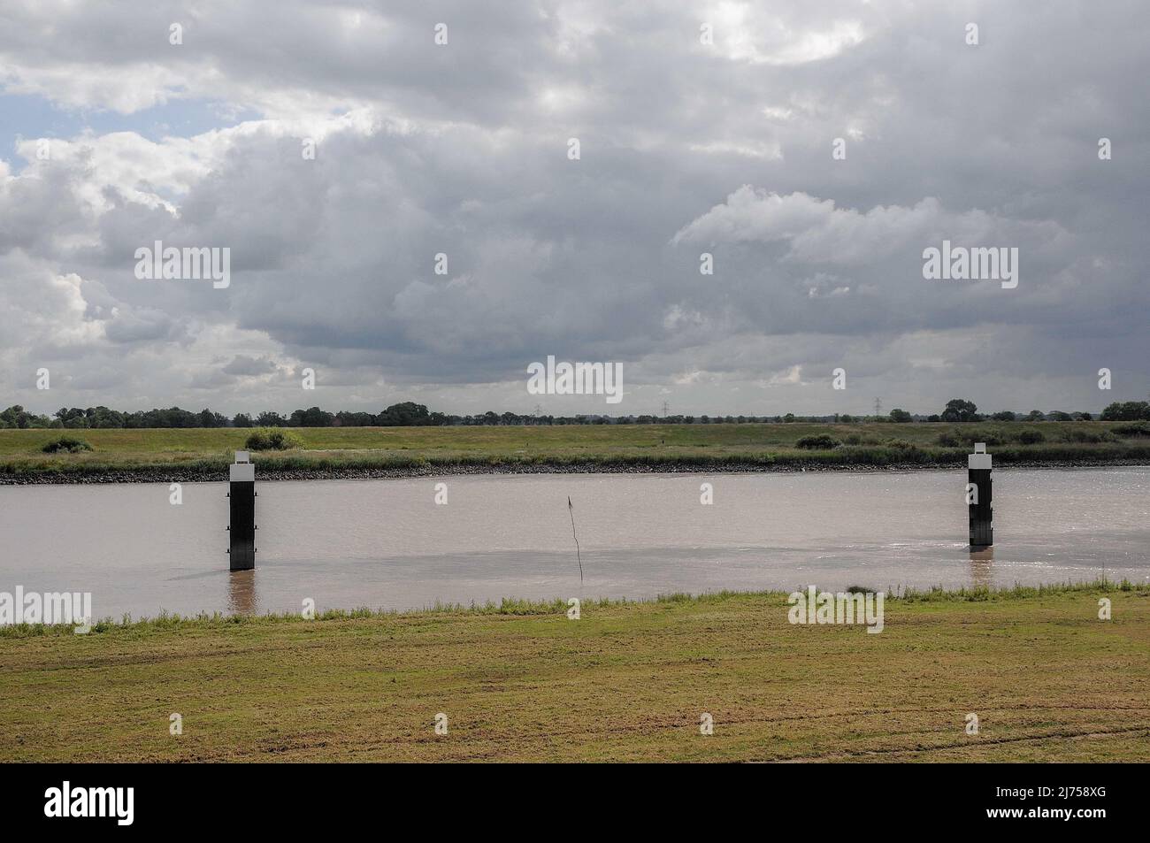 Weener and the river ems in germany Stock Photo - Alamy