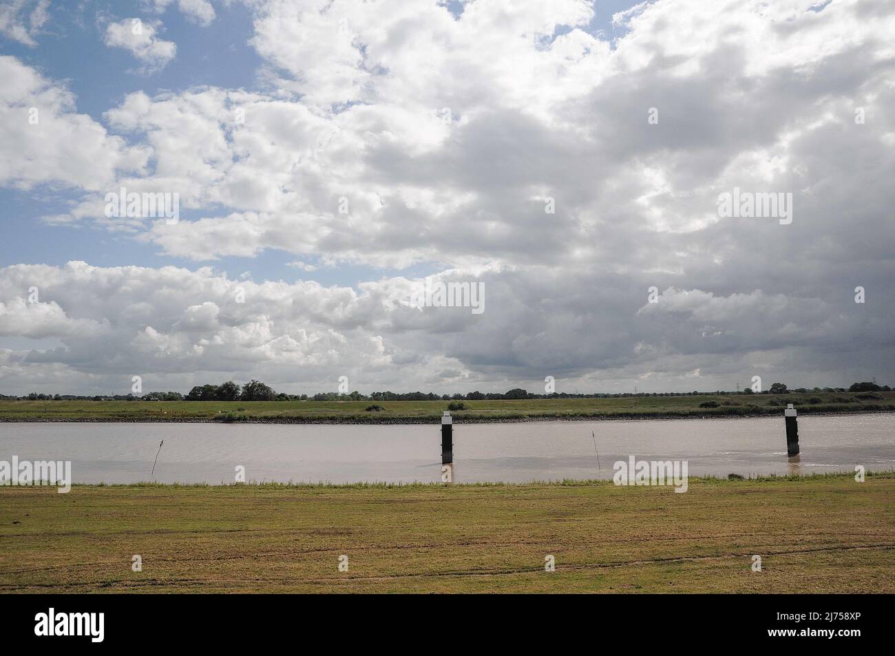 Weener and the river ems in germany Stock Photo - Alamy