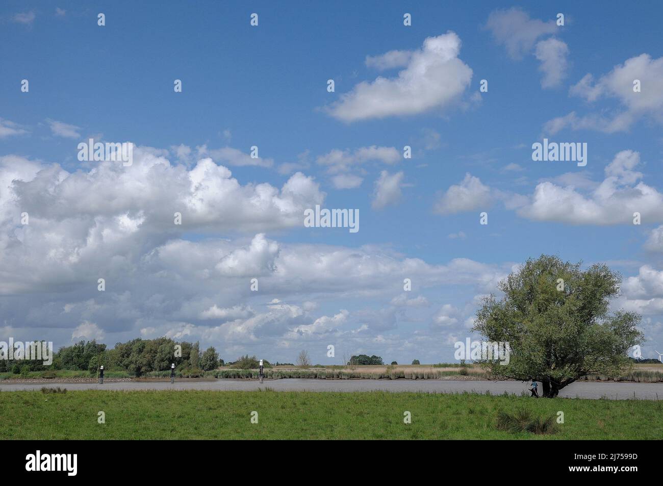 Weener and the river ems in germany Stock Photo - Alamy