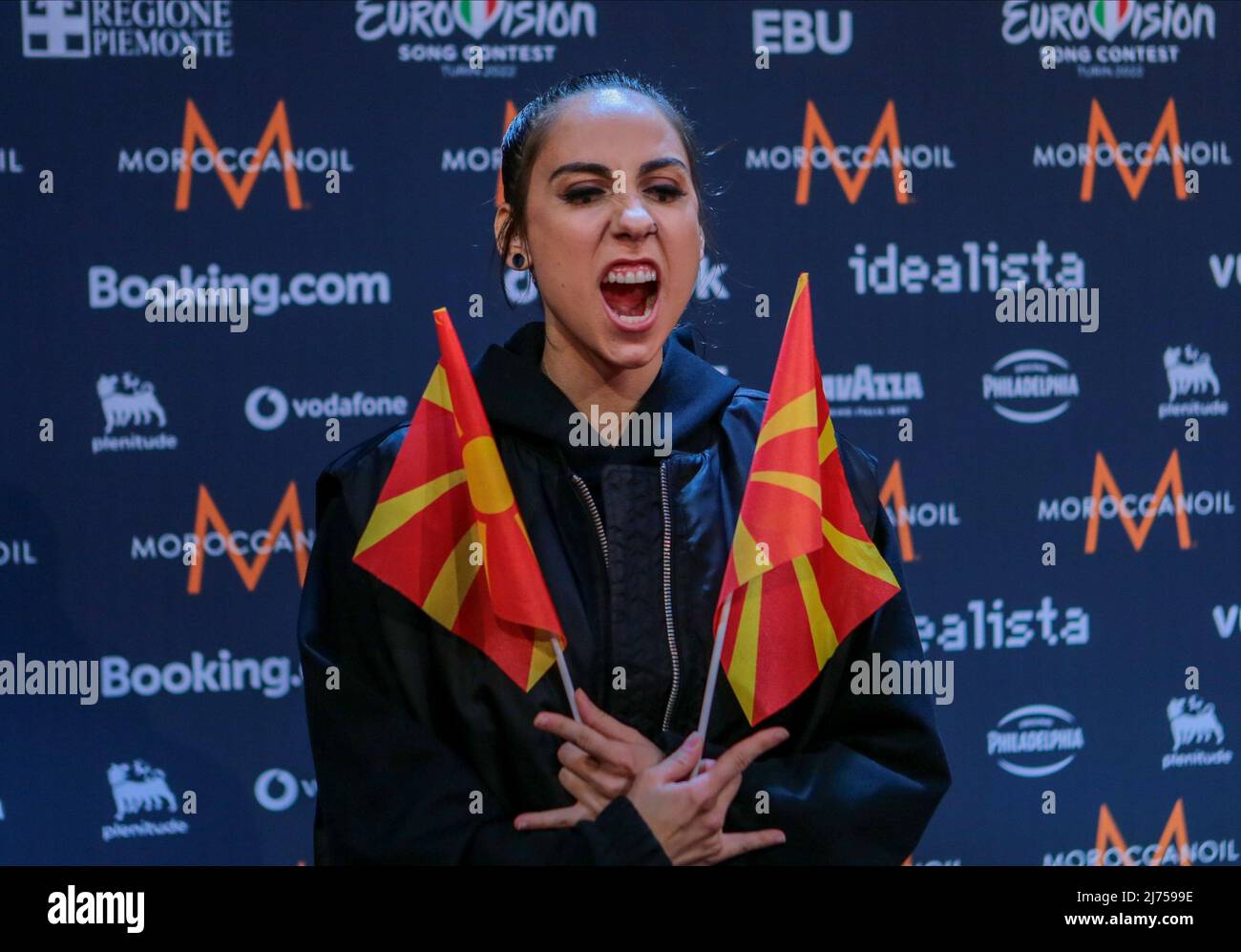 Andrea (Circles) North Macedonia during the Eurovision Song Contest ...