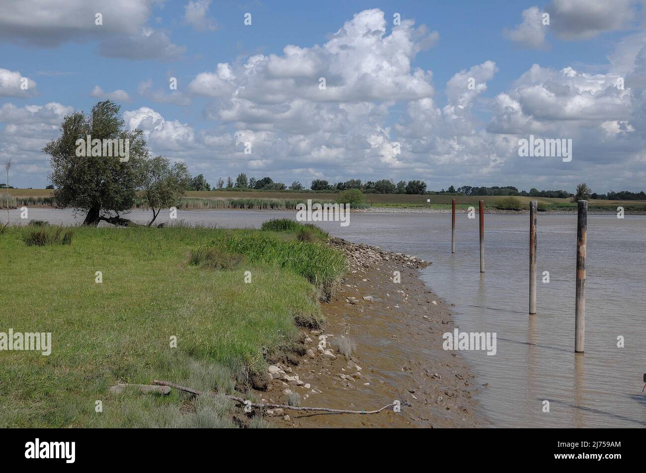 Weener and the river ems in germany Stock Photo - Alamy