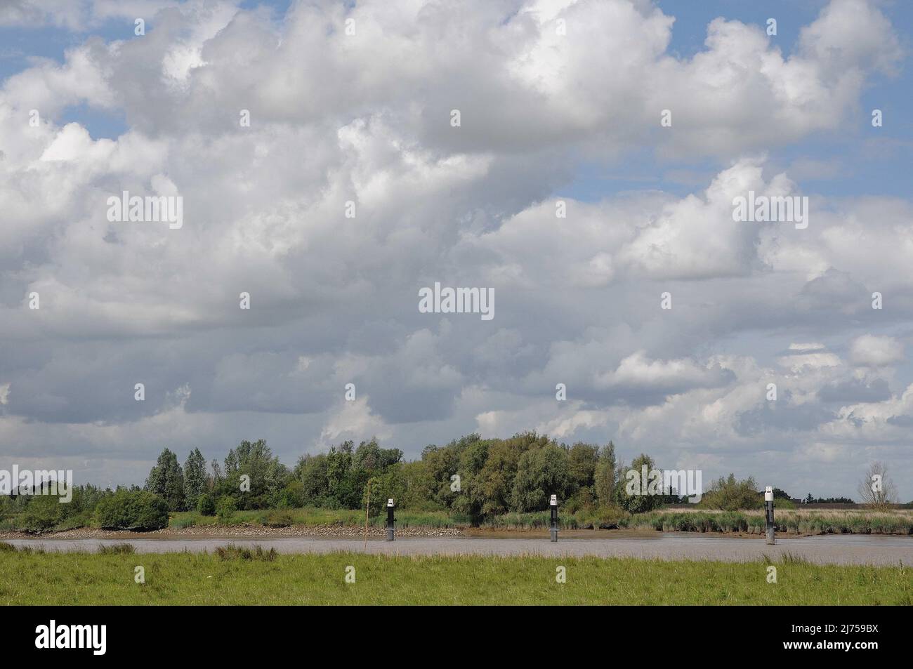 Weener and the river ems in germany Stock Photo - Alamy