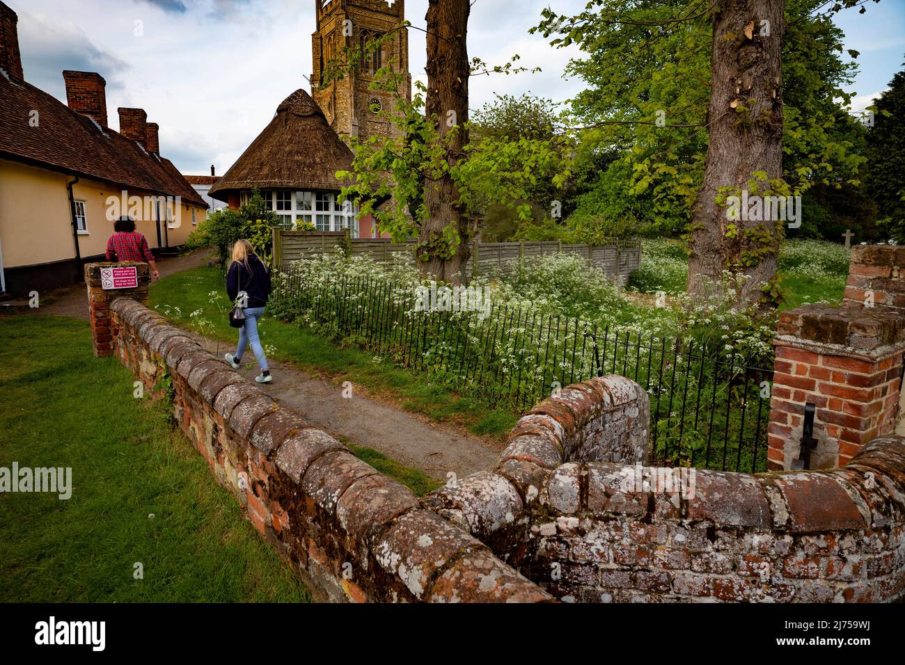 Thaxted Essex England UK May 2022 Thaxted Church with Alms Houses on ...