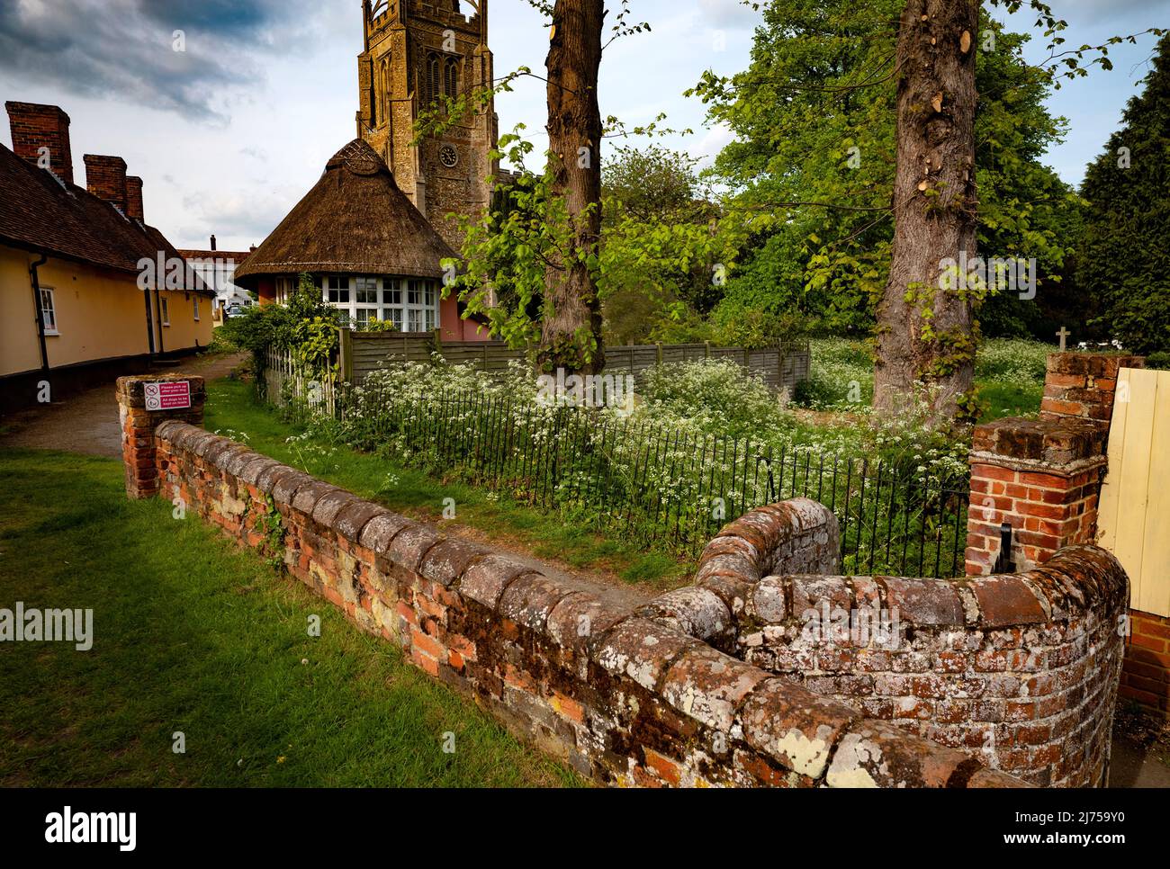Thaxted Essex England UK May 2022 Thaxted Church with Alms Houses on ...
