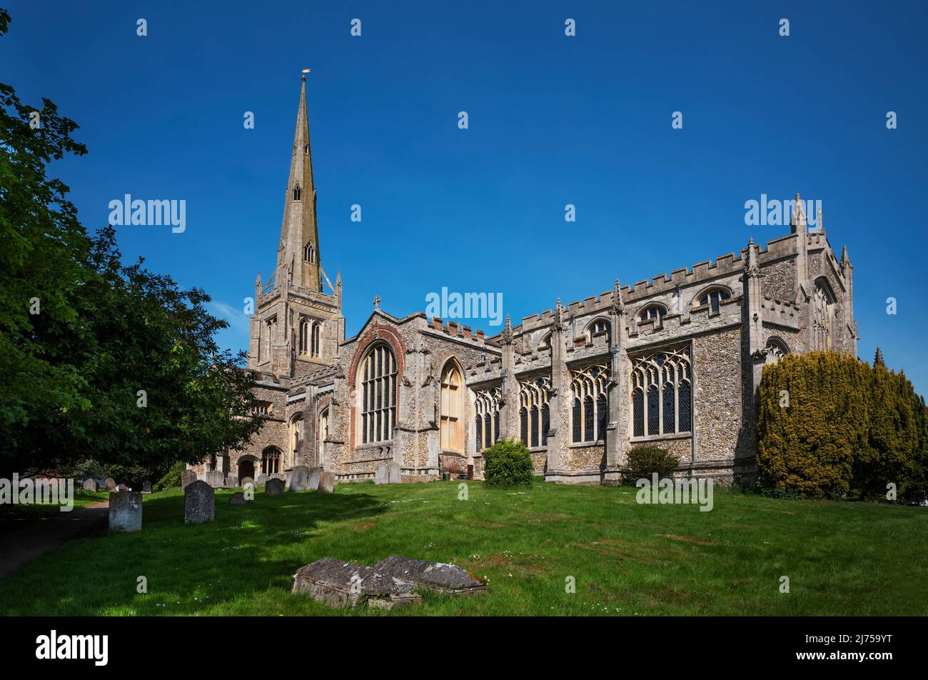 Thaxted Essex England UK May 2022 Thaxted Church traditional view.. The ...