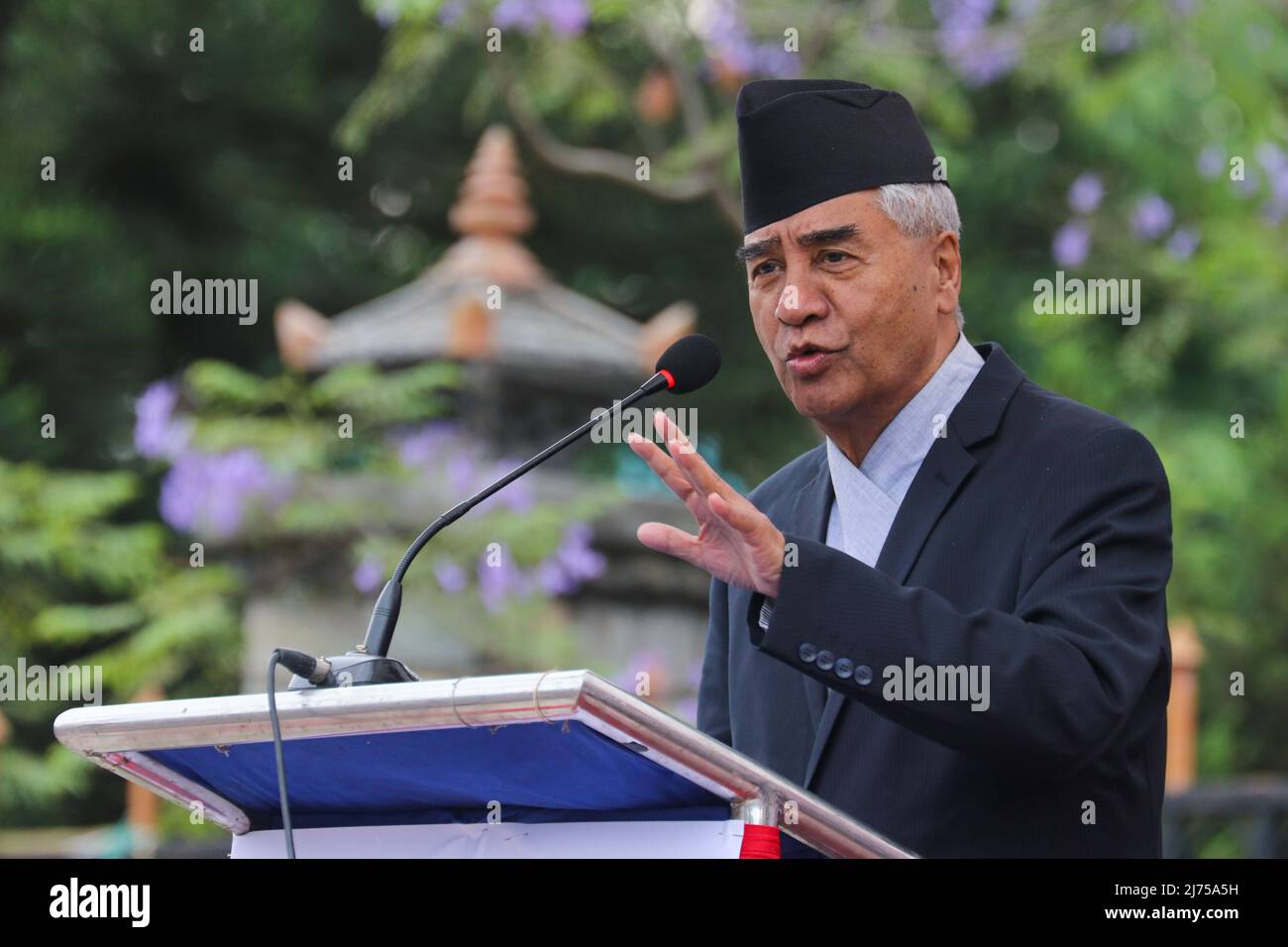 May 6 2022 Kathmandu Ne Nepal Nepali Prime Minister Sher Bahadur