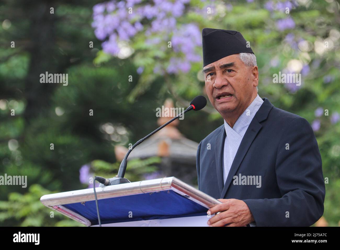 May 6 2022 Kathmandu Ne Nepal Nepali Prime Minister Sher Bahadur