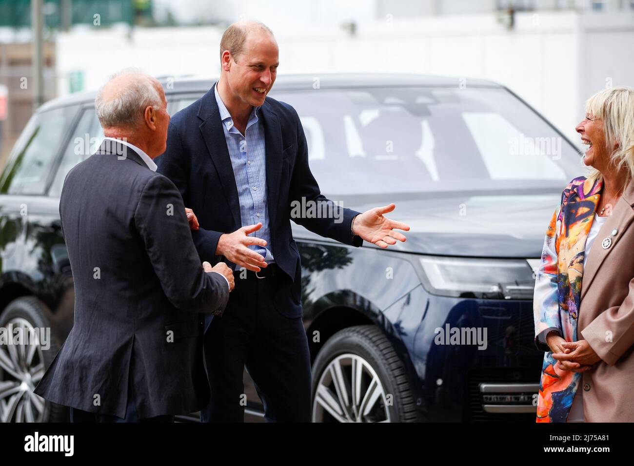 The Duke of Cambridge is greeted by Lord-Lieutenant of the West ...