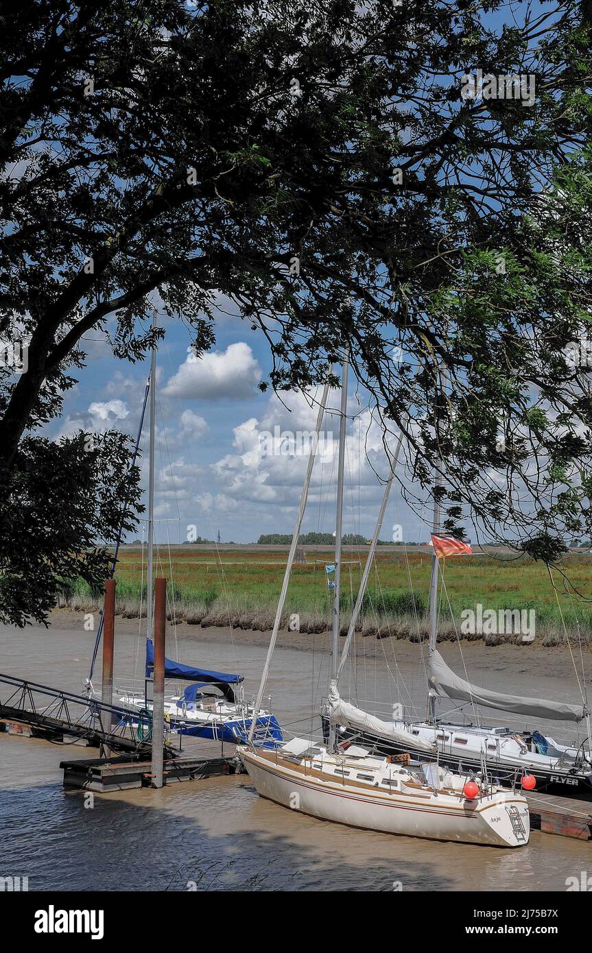 Weener and the river ems in germany Stock Photo - Alamy