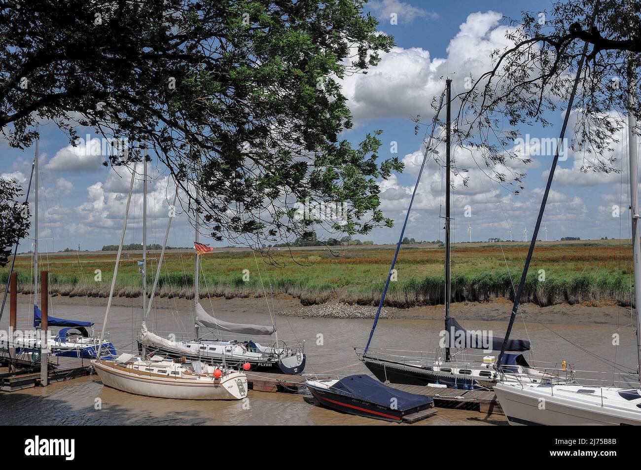 Weener and the river ems in germany Stock Photo - Alamy