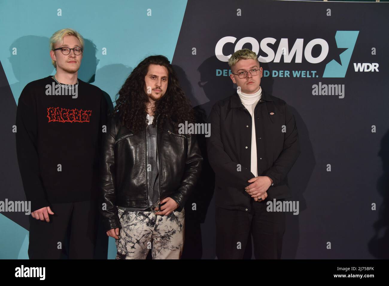 03 May 2022, North Rhine-Westphalia, Cologne: The rappers Woke, Seeno ...