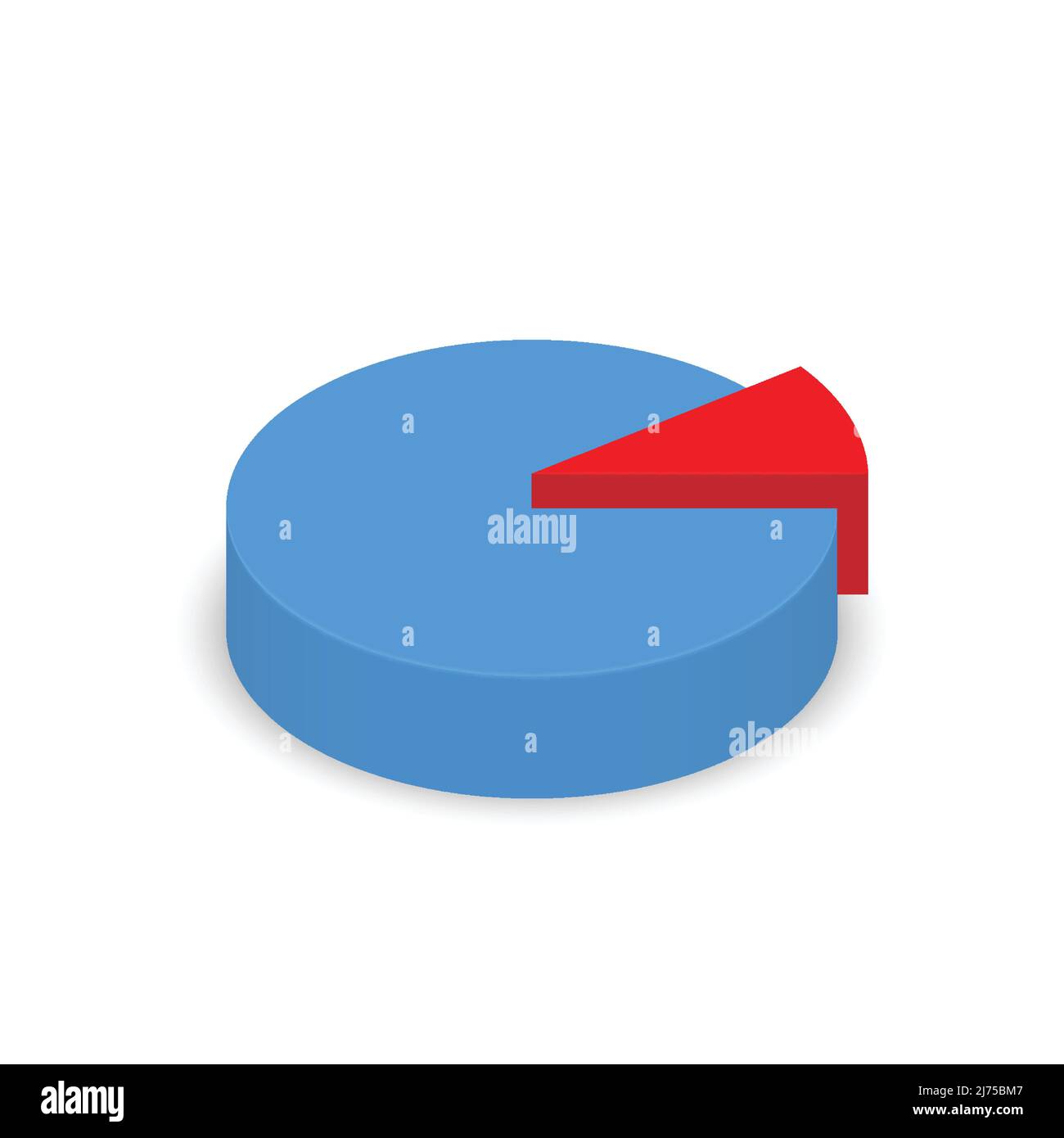 3d circle percent infographic. Vector round chart on white background ...