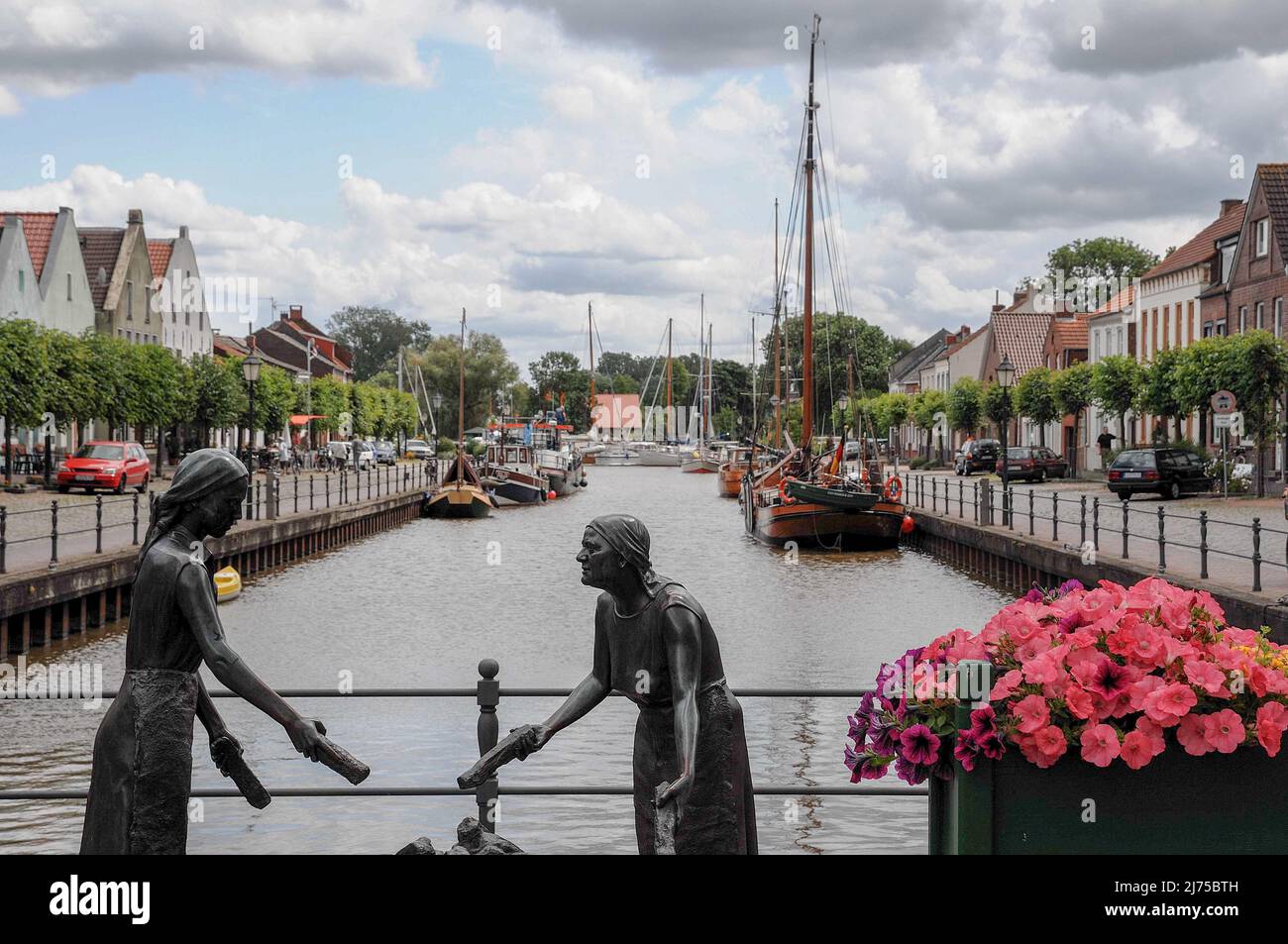 Weener and the river ems in germany Stock Photo - Alamy