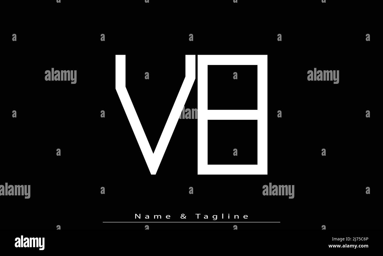 Alphabet letters Initials Monogram logo VB , BV Stock Vector Image ...