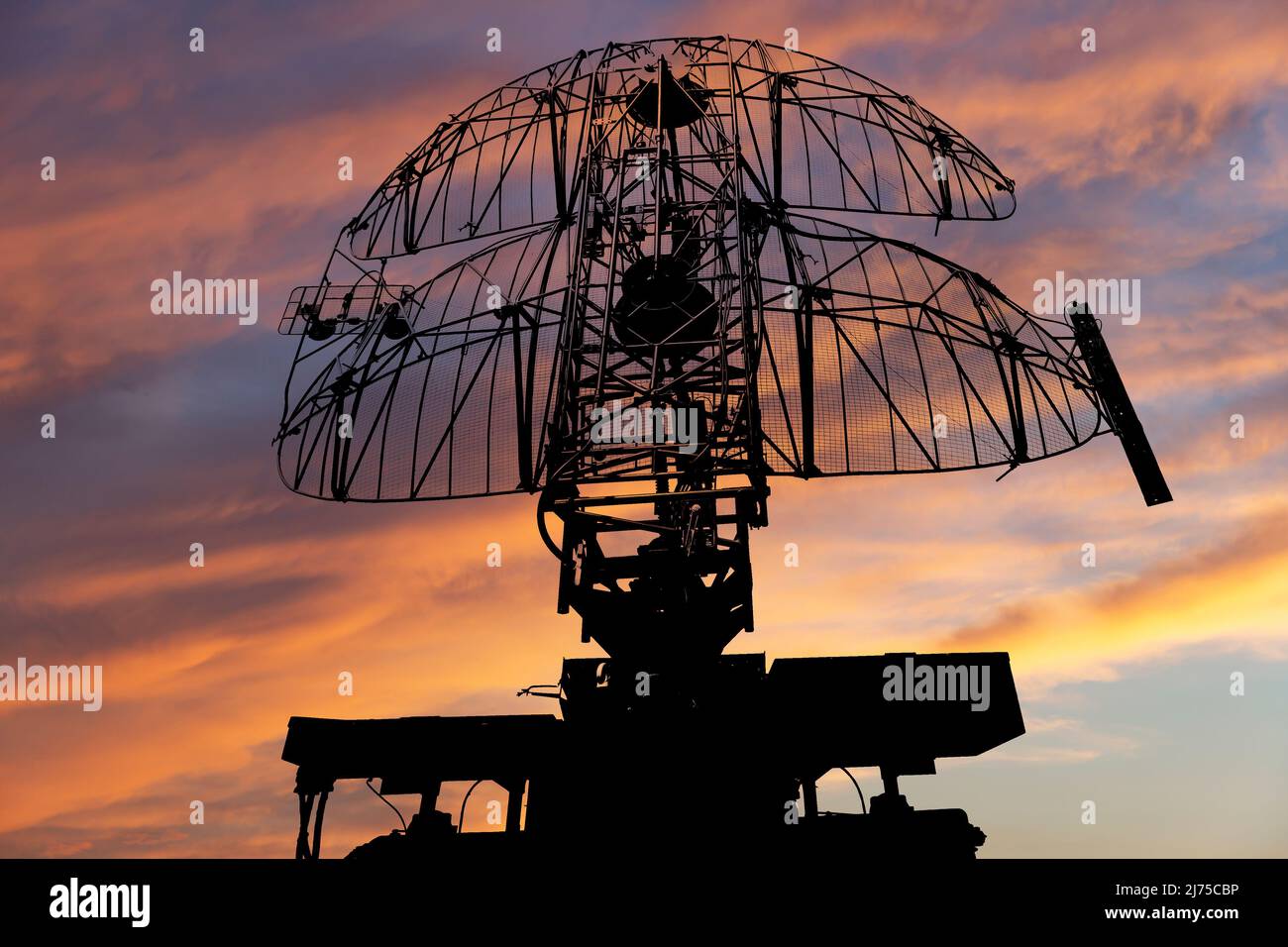 Air defense radars of military mobile anti aircraft systems, modern ...