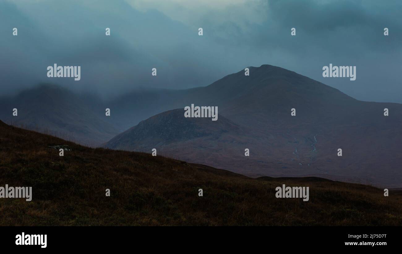 Dark and moody landscape in Scotland Stock Photo - Alamy
