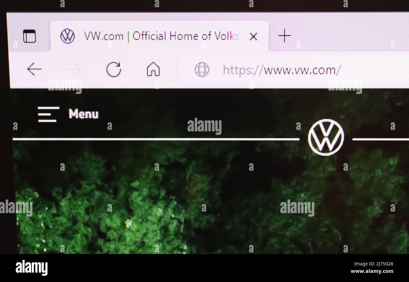 Hamburg, Germany - 06. May 2022: Close up of the homepage website of ...