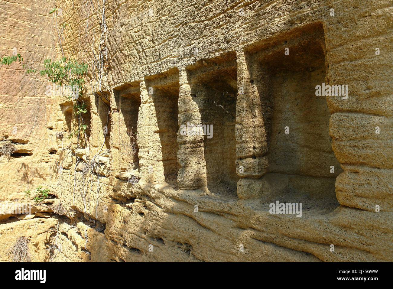 Roman stone extraction quarry for the construction of the Gard aqueduct ...
