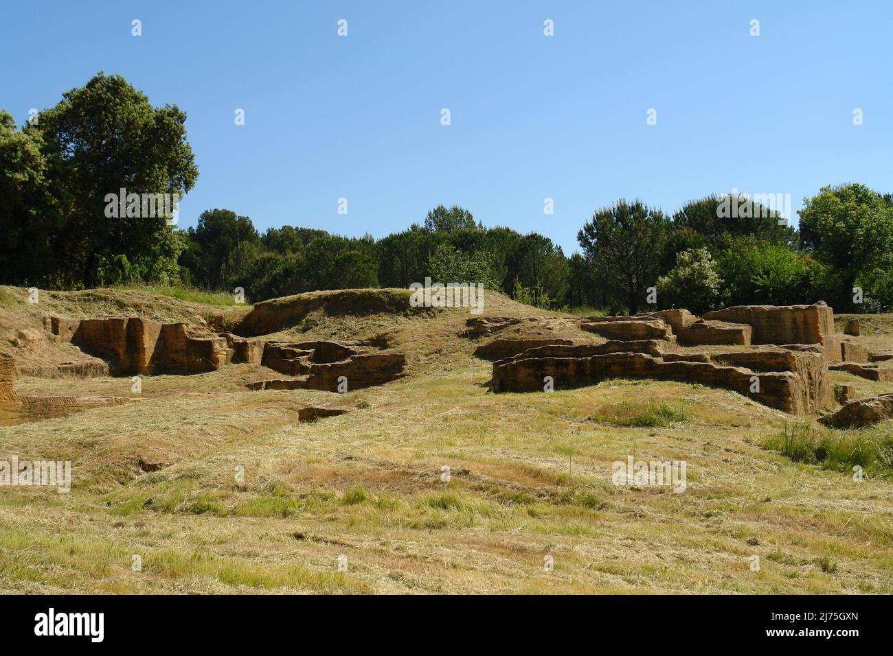 Roman stone extraction quarry for the construction of the Gard aqueduct ...