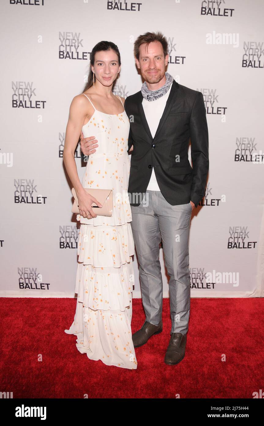 Andrew Veyette and Ashley Hod attend the New York City Ballet 2022 ...