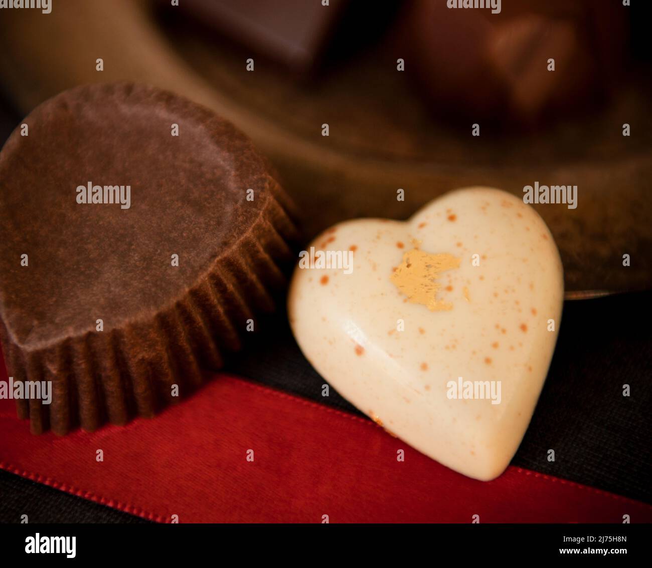 heart shaped chocolates Stock Photo - Alamy