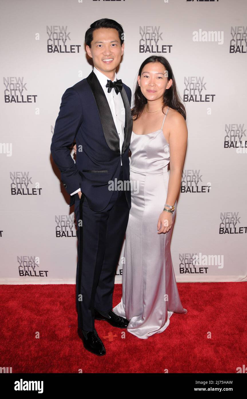 Chengkai Hu and Casey Zheng attend the New York City Ballet 2022 Spring ...