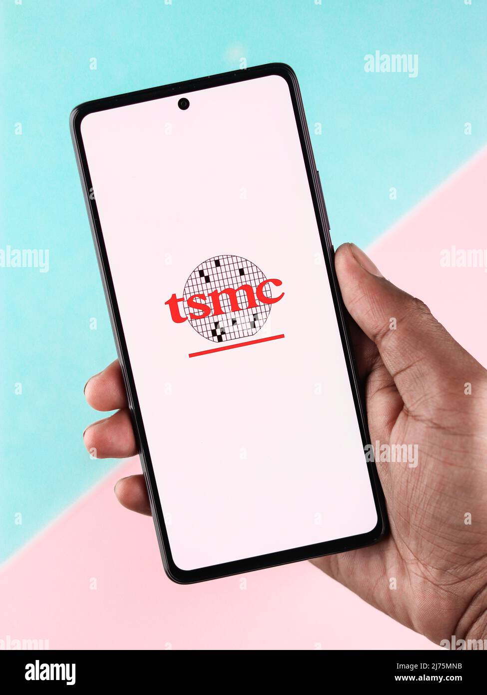 West Bangal, India - April 20, 2022 : TSMC on phone screen stock image ...