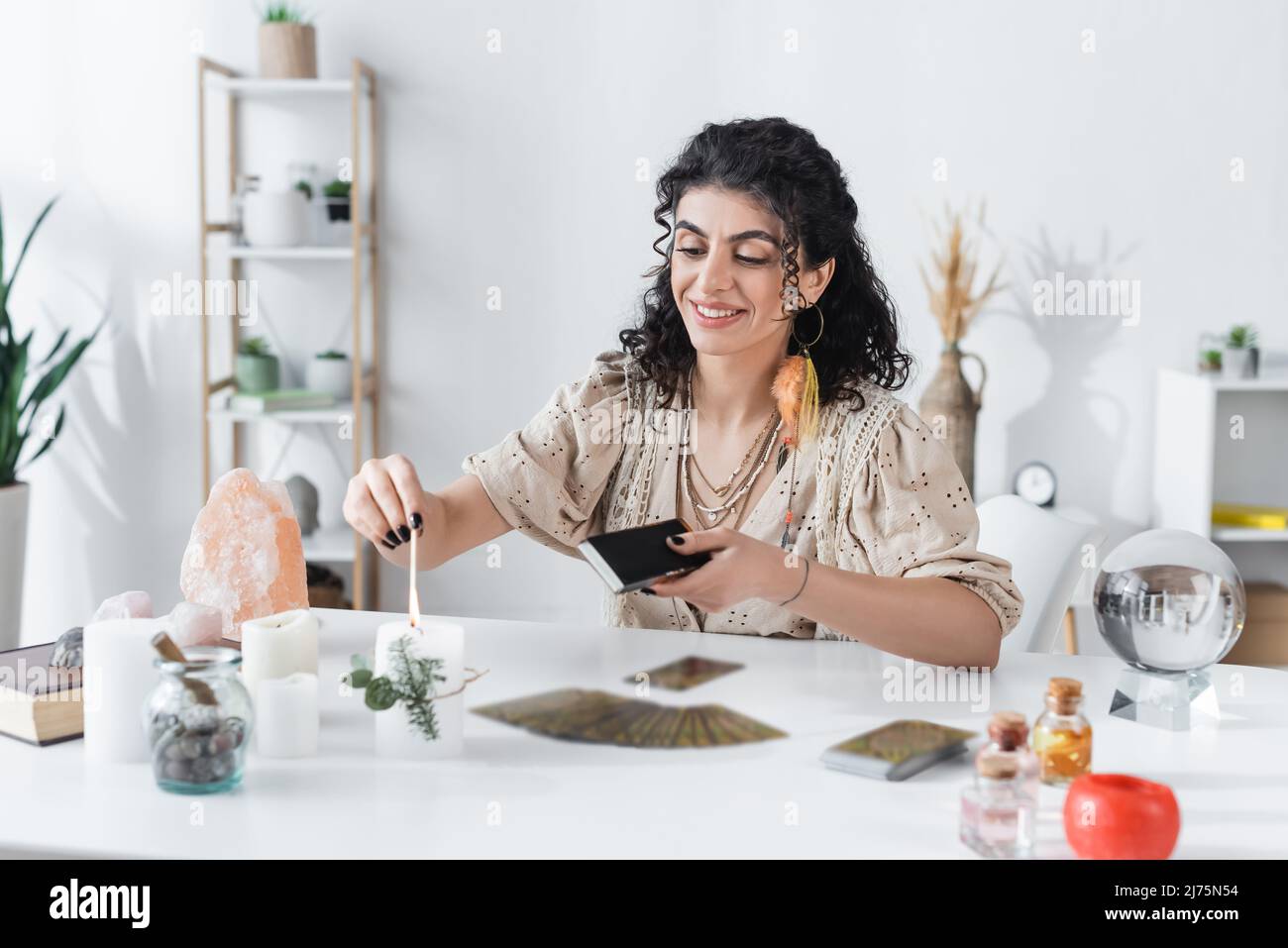 Woman magic jars hi-res stock photography and images - Alamy