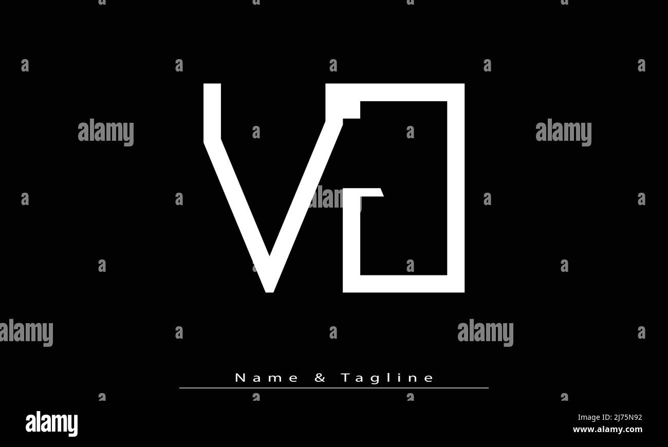Alphabet letters Initials Monogram logo VJ , JV Stock Vector Image ...