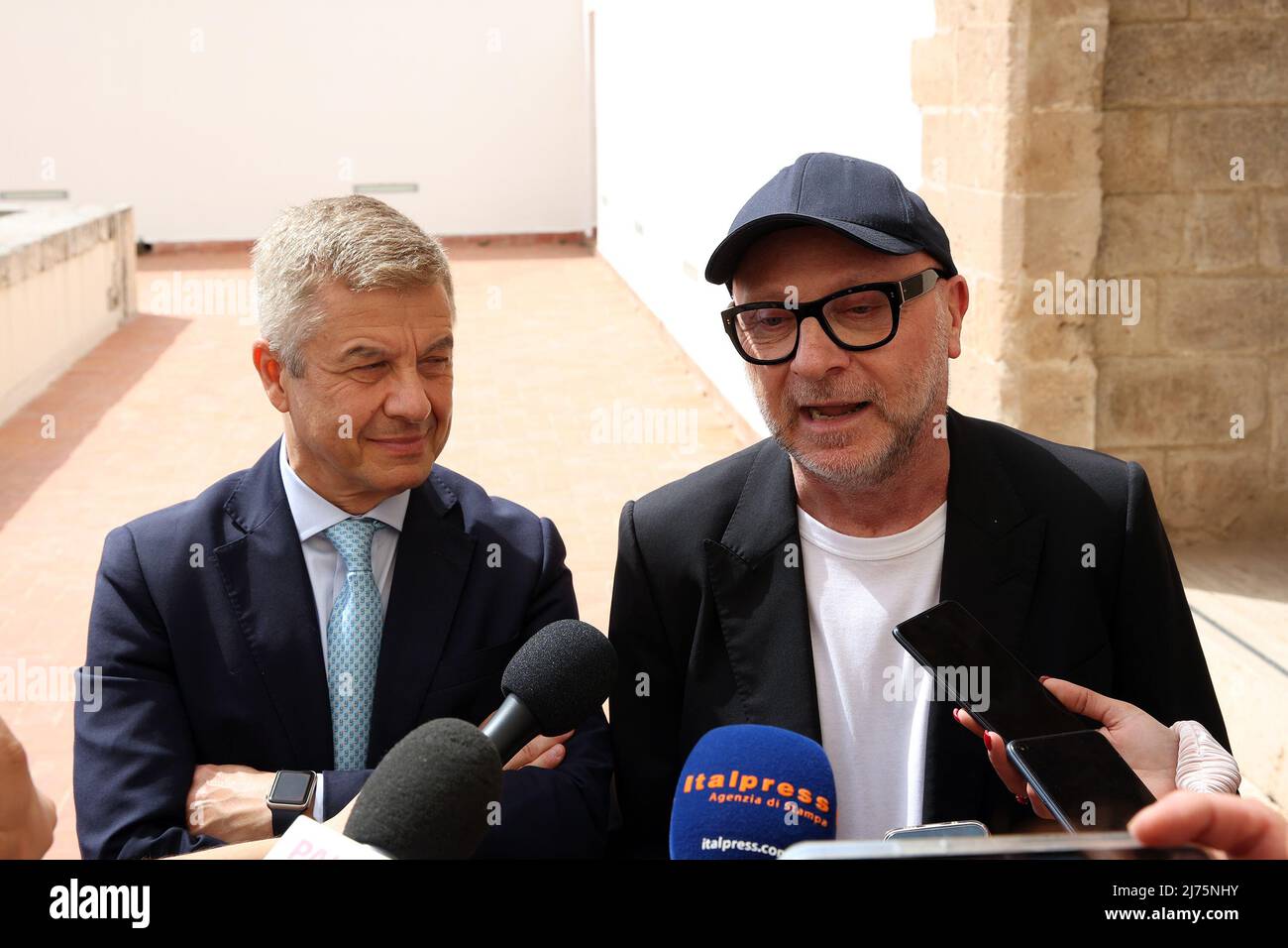 in the photo the Magnificent Rector of the University of Palermo Massimo Midiri and Domenico ...