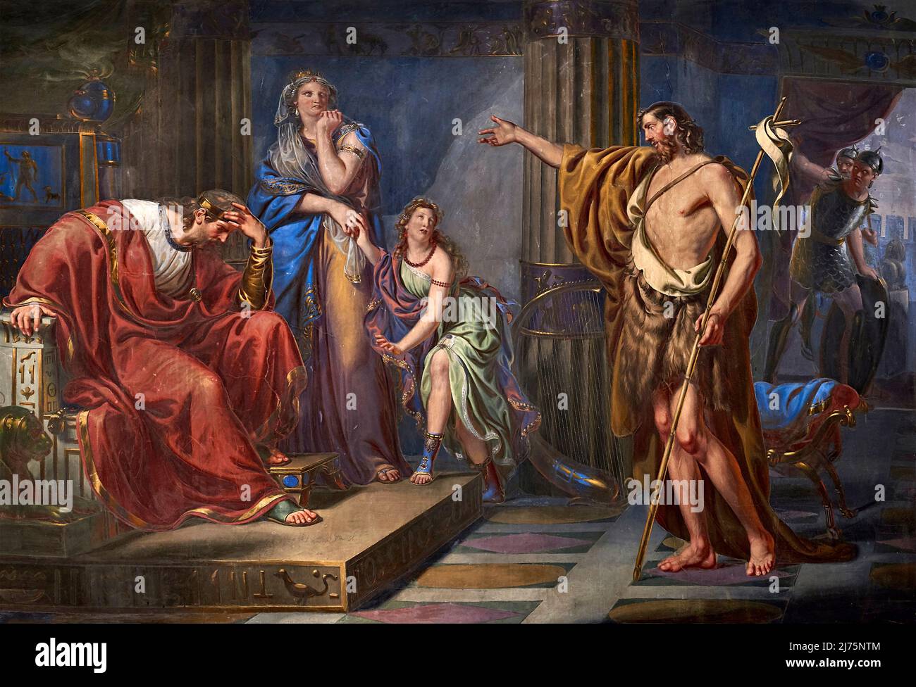 Episodio della vita di S.Giovanni Battista - affresco - Enrico Scuri ...