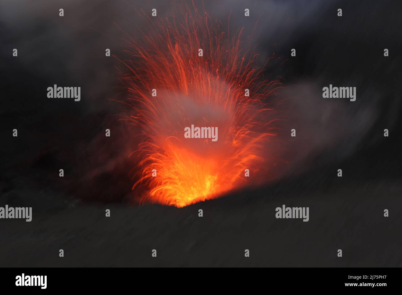 Vanuatu: Tanna island volcano Stock Photo - Alamy