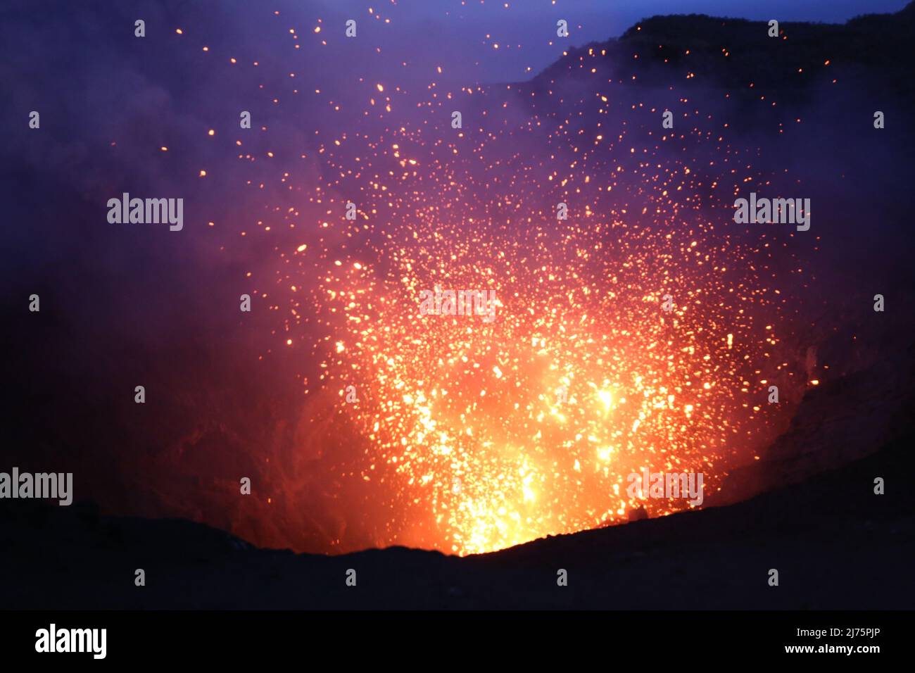 Vanuatu: Tanna island volcano Stock Photo - Alamy