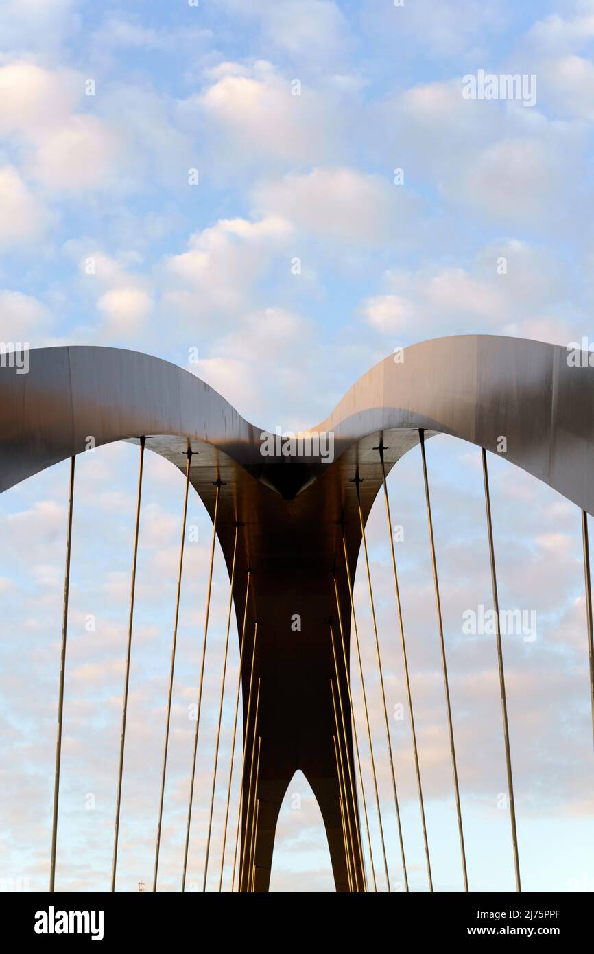 Modern bridge at Portello park, Milan, Lombardy Italy Stock Photo - Alamy