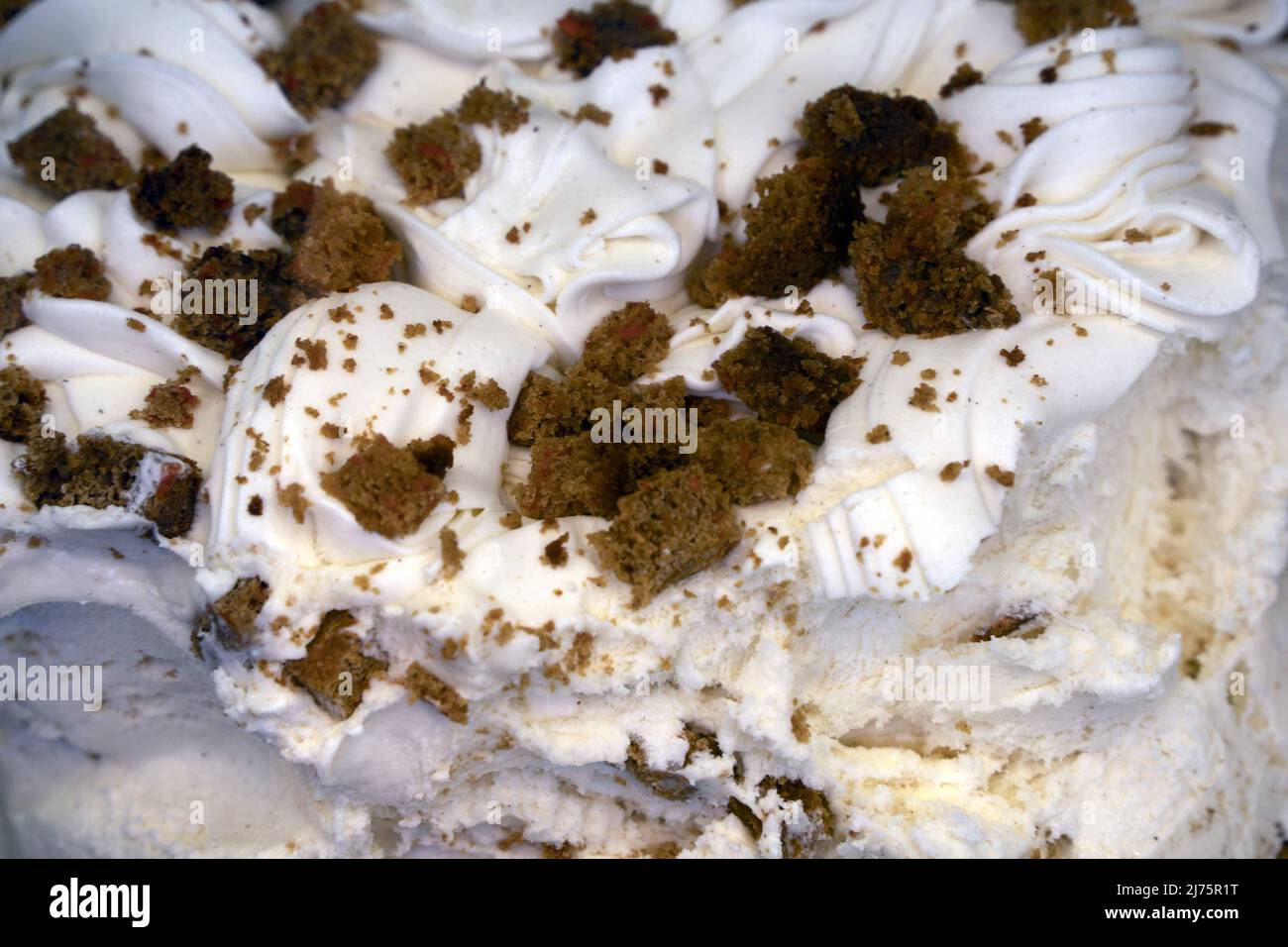 Italian ice cream gelato detail close up Stock Photo - Alamy