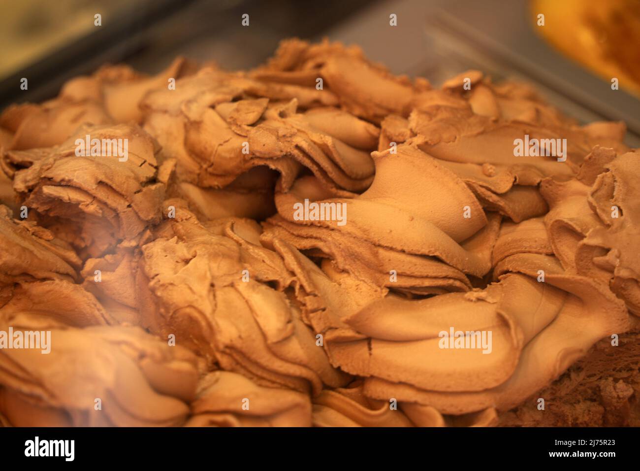 Italian ice cream gelato detail close up Stock Photo - Alamy