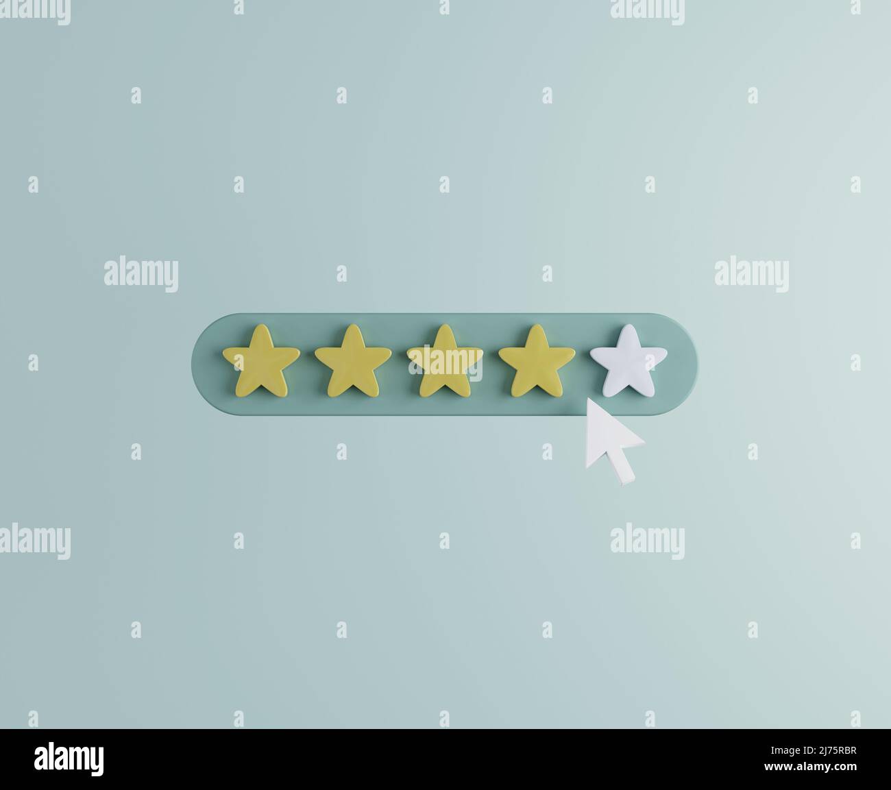 Five stars rating scale for satisfaction feedback measurement from ...