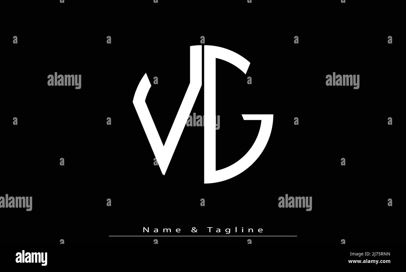 Alphabet letters Initials Monogram logo VG , GV Stock Vector Image ...
