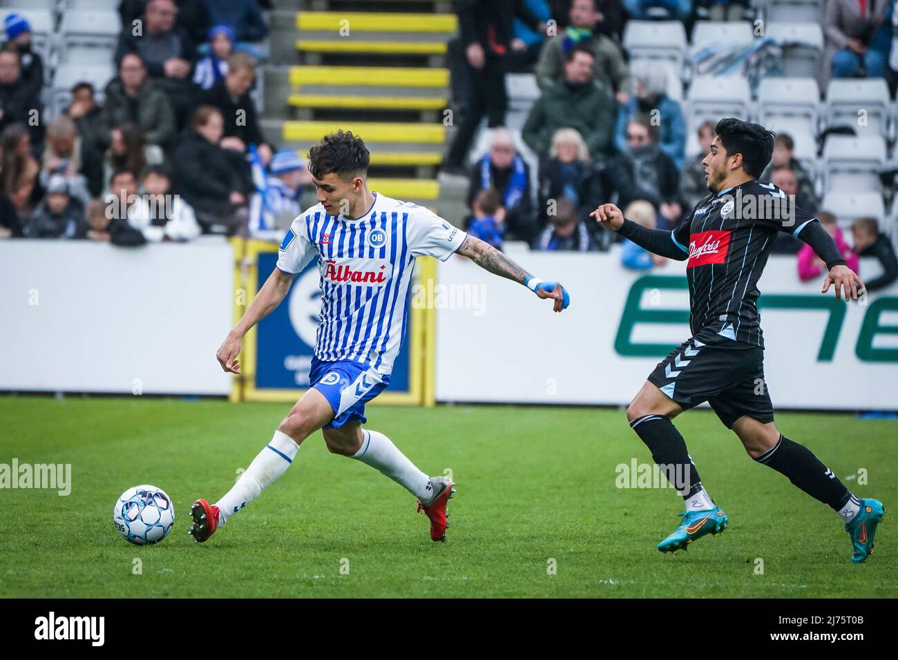 Odense, Denmark. 05th, May 2022. Nicholas Mickelson (2) of OB seen ...