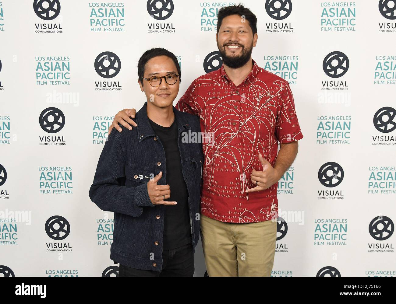 (L-R) Michael Tanji and Aina Paikai at the 38th Los Angeles Asian Pacific Film Festival ...
