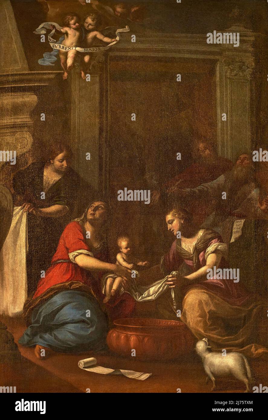 Natività del Battista - olio su tela - Francesco Paglia - 1673 ...