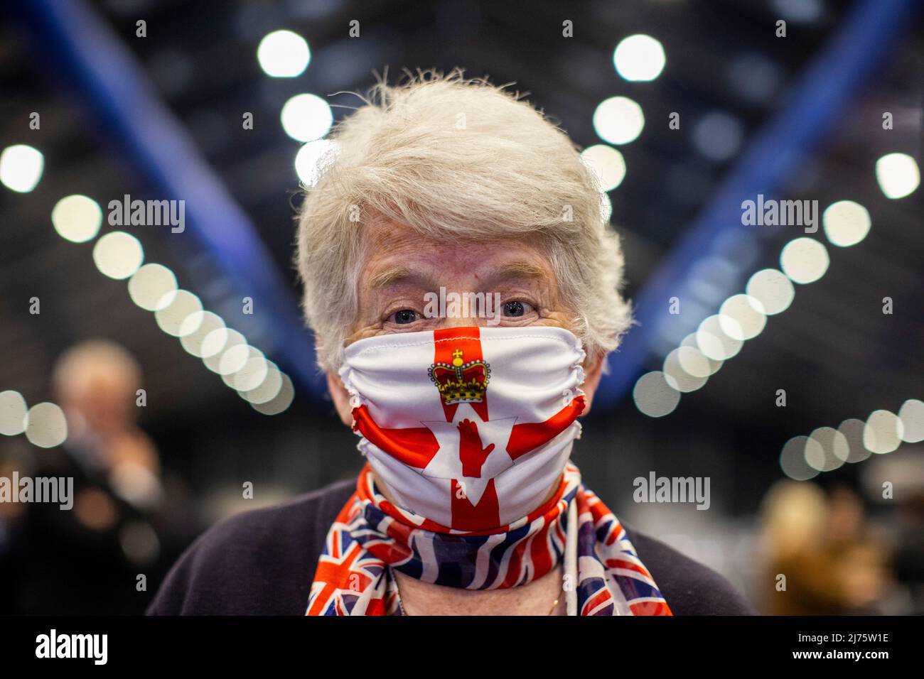 Anne Dickson, supporting her husband TUV candidate Billy Dickson, at ...