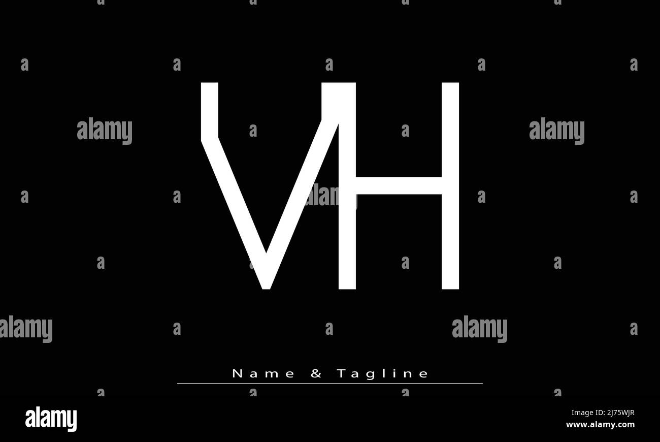 Alphabet letters Initials Monogram logo VH , HV Stock Vector Image ...