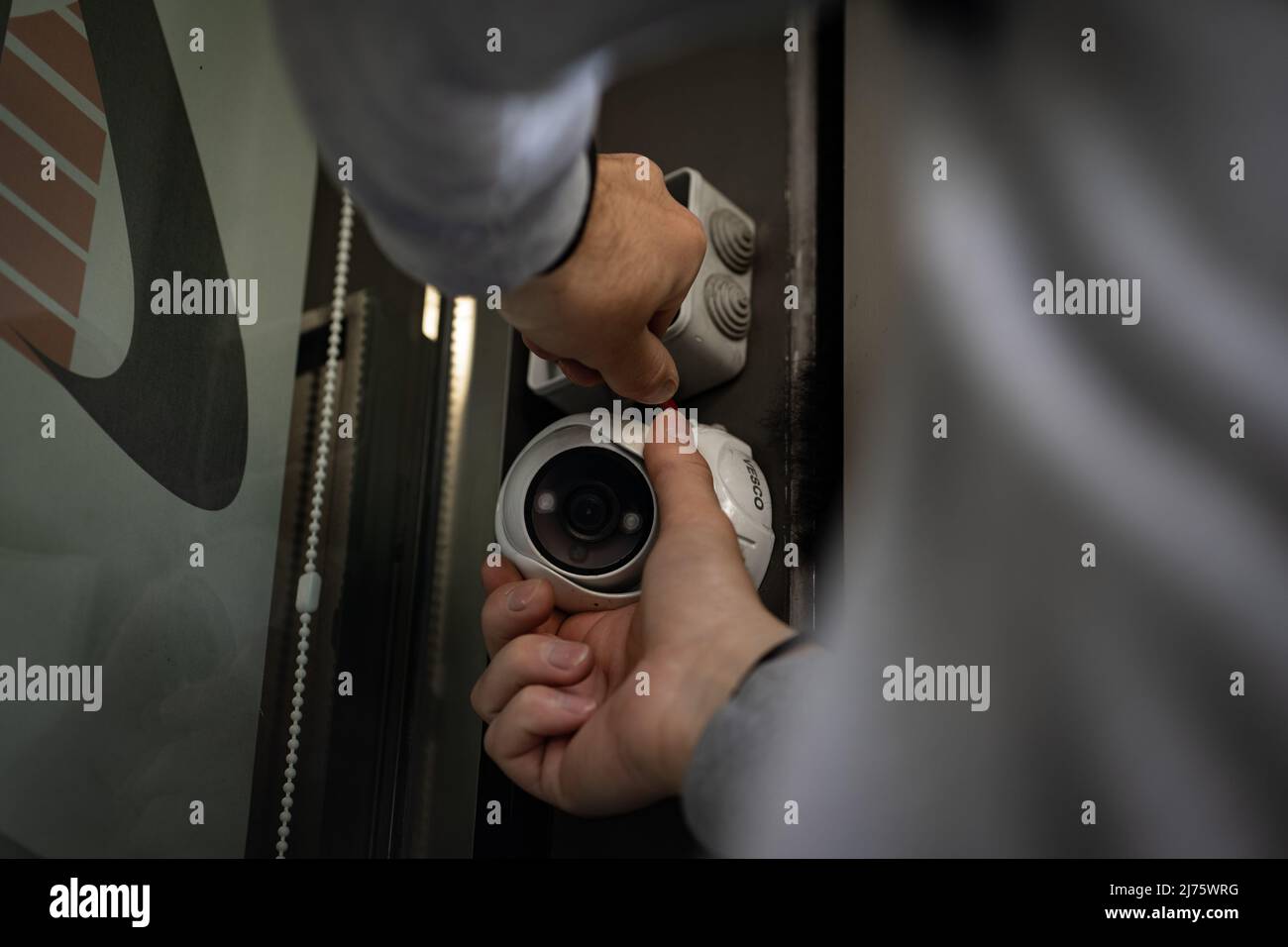 Photo of security systems against thieves.Photos of an electronic ...