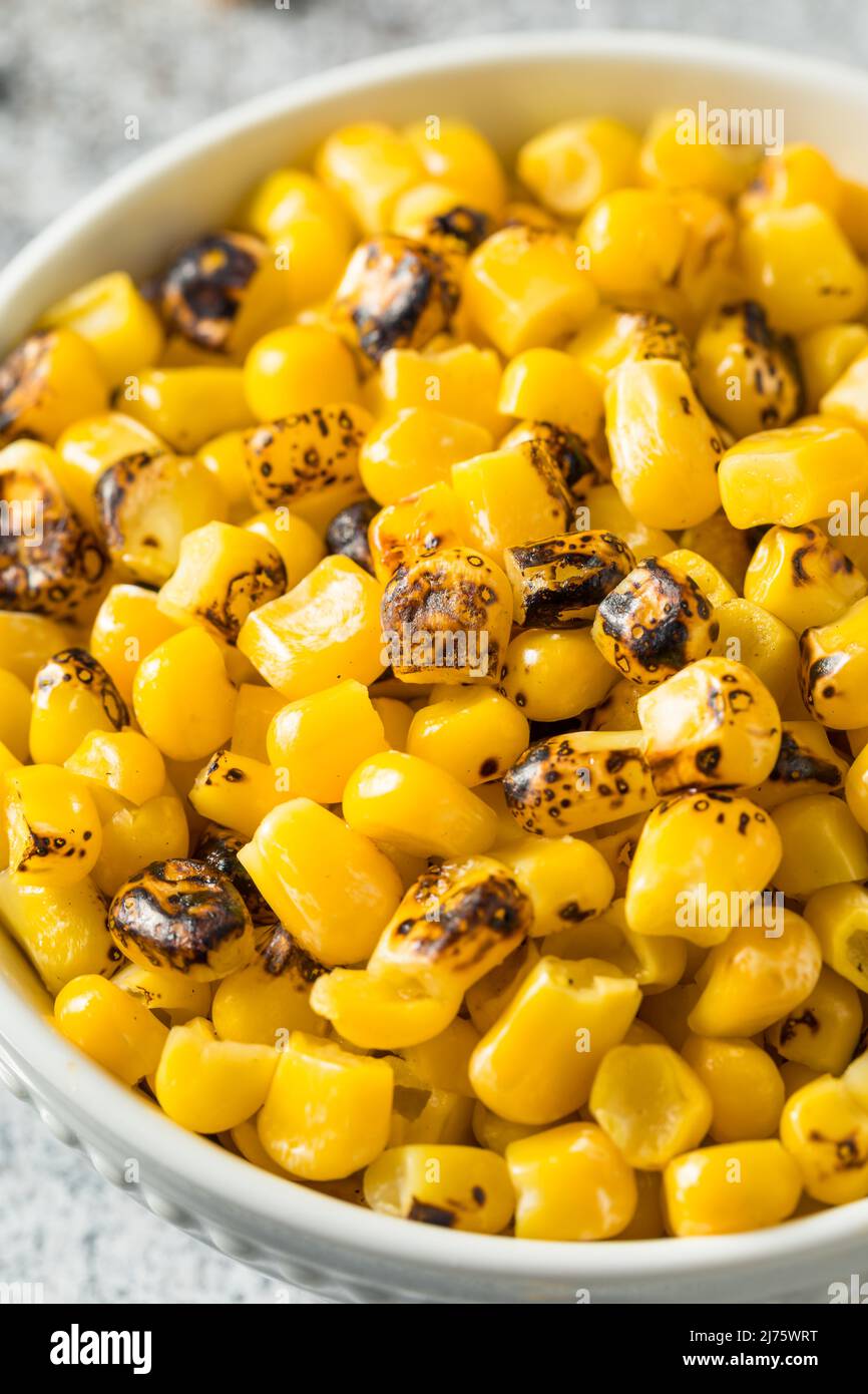Homemade Roasted Sweet Corn Kernals in a Bowl Stock Photo - Alamy