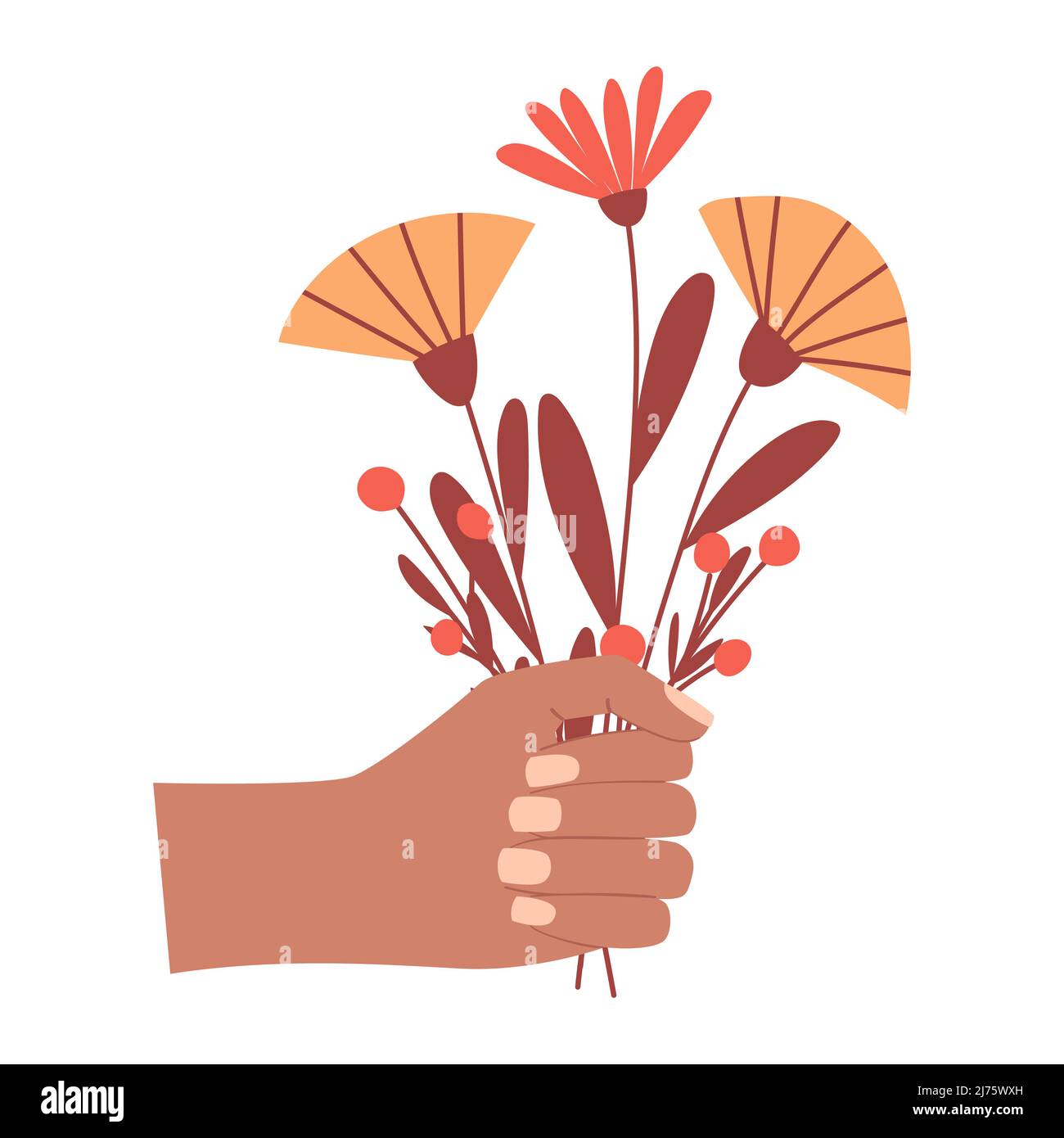 Wrist bouquet Stock Vector Images - Alamy