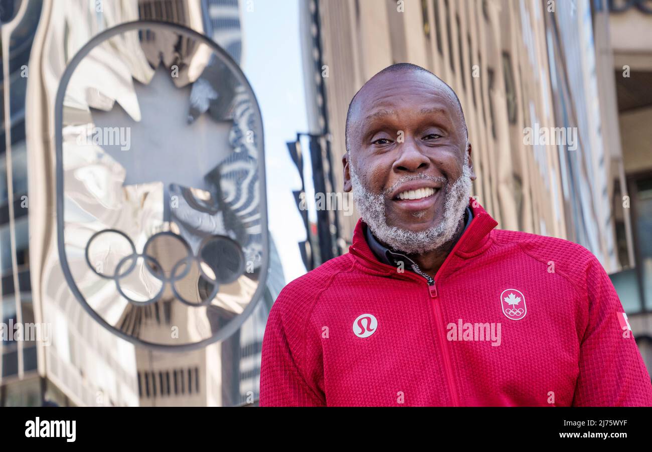 Former Olympic athlete Bruny Surin poses for a photograph after being ...