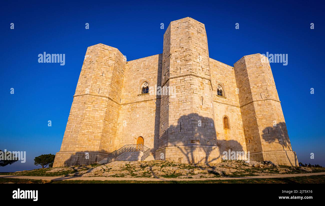 Castel del Monte in Apulia Italy is a popular landmark and tourist ...